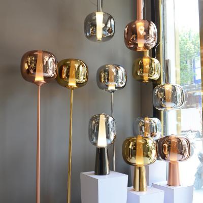 China Nordic Glass Pendant Light LED trumpet lamp design rose gold lamp For Living Room Bedroom Pendant Lamp(WH-AP-131) for sale