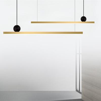China Nordic long pendant light designer LED Linear Pendant Lights For Lighting Restaurant Suspension Lamp(WH-AP-134) for sale