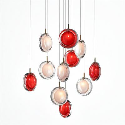 China Post-modern stairs Pendant Lights Creative Bar Cafe lamp Art Design trumpet lamp Living Room Pendant Lamp(WH-AP-135) for sale