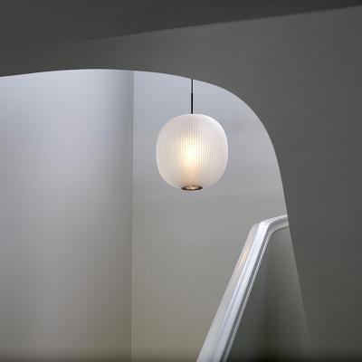 China Retro Simple Glass pendant light black white lamp LED Home restaurant for living room Pendant Lamp(WH-AP-136) for sale