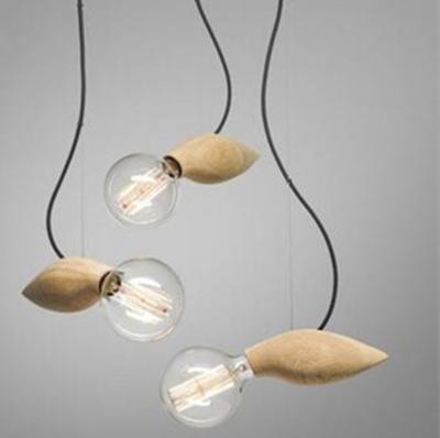 China Industrial pendant lamp Creative Single pendant lamp wood design Antique Edison Simple Loft Pendant Lamp(WH-AP-141) for sale