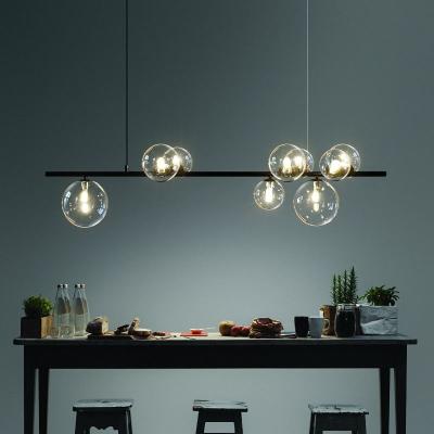 China Modern Led Chandeliers Glass Ball Chandelier Lighting LED Long molecule light(WH-MI-302) for sale