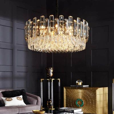 China Modern Luxury Living Room Round K9 Led Pendant Lamp Led ceiling light chandelier(WH-MI-310) for sale