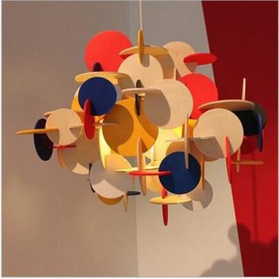China Modern Wood Pendant Light Creative Italy Designer Kid's room Hanging lamp Led Light Loft decor Bau Lamp(WH-AP-167) for sale