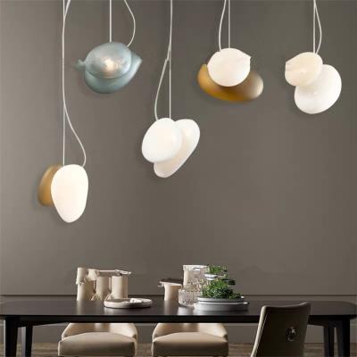 China Post modern 4 Colors Style designer pendant lamp Special Shaped Led glass lamp  Living room Pendant Lamp(WH-AP-180) for sale