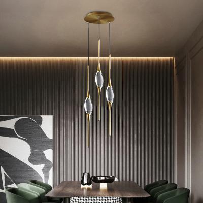 China Nordic Crystal pendant lights Black / Golden Plated Rod Light with Shiny suspension lamp LED Pendant Lamp(WH-AP-181) for sale