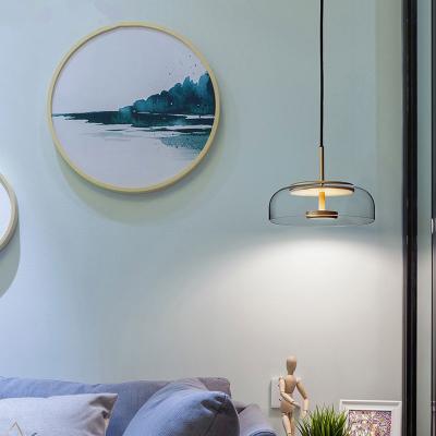 China Nordic Clear Glass Pendant Lights Led Gold Modern for Dining Room Indoor Home Loft kitchen Pendant Light(WH-AP-185) for sale