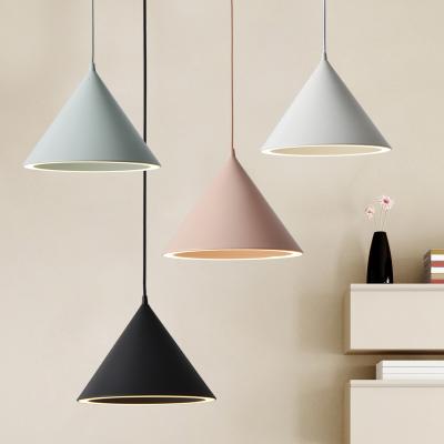China Modern small Pendant Lamp Led Cone Light Fixture With Aluminum Lampshade For Cafe Bar Restaurant Pendant Lamp(WH-AP-193) for sale