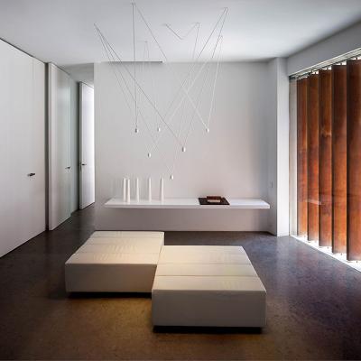 China Modern linear pendant light DIY Line Geometric Light Vintage for Living Room Dining Room Kitchen Pendant Lamp(WH-AP-197) for sale
