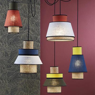 China Nordic Bamboo Pendant Lights E27 New woven lamp for Dining Living Room Kitchen Office Shop Suspended Lamp(WH-AP-202) for sale