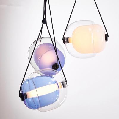 China Nordic Glass Pendant Lights Colorful lampshade for Living Room Restaurant Bedroom  Home Pendant Light(WH-AP-209) for sale