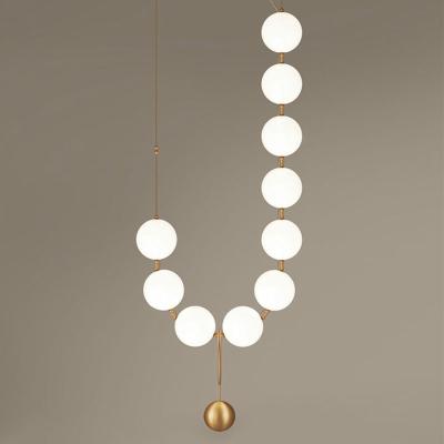 China long pendant light LED Nordic glass light Design Dining Room Kitchen home interior Necklace Pendant Light (WH-AP-210) for sale