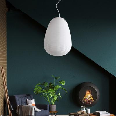 China Postmodern White Pendant Lamps Glass light designer Thread Pendant Lamps restaurant Bedroom Suspension light(WH-AP-220) for sale