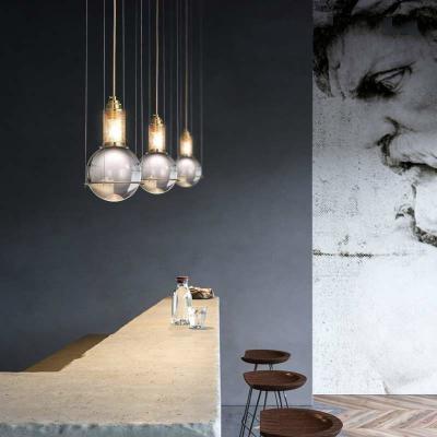 China Modern Solid  Ball Pendant Lights LED Nordic minimalist For Living room Bar Dining room Pendant Lamp(WH-AP-227) for sale
