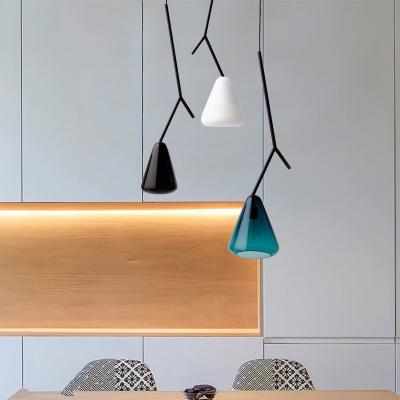 China Modern LED Boughs Color Glass Pendant Lights creative lamp Indoor Decor Vanamo Pendant Light（WH-AP-231) for sale