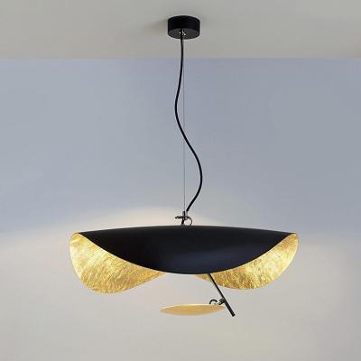 China Postmodern industrial pendant lamp Curved Surface LED Flying Light Decor Living Room Kitchen Pendant Light(WH-AP-239) for sale