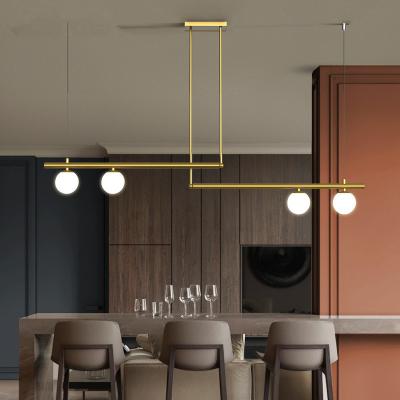 China Modern Minimalist long Pendant lamp LED Restaurant Bar Kitchen Coffee Shop Light Loft Satellite Pendant Light(WH-AP-255) for sale
