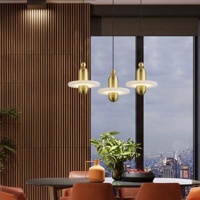 China Vintage Marble Lamp Luxury Black Pendant Lamp Gold LED Hanging Lights for living Room dining Room Pendant Lamp(WH-AP-257 for sale