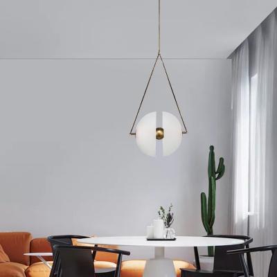 China Nordic ball pendant light Led Living Room Loft Minimalist light Restaurant Bar Hotel Clothing Pendant Lamp(WH-AP-132) for sale