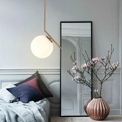 China Post Modern Creative Glass Ball Pendant Light  Brief Home Deco Golden E27 Bulb IC Lights Pendant Light(WH-AP-270) for sale
