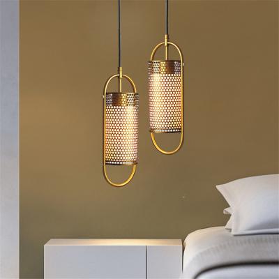 China Nordic Pendant Lamp Loft Luxury Katryn Industrial Oval Capsule Mesh Cage Pendant Lamp(WH-AP-294) for sale