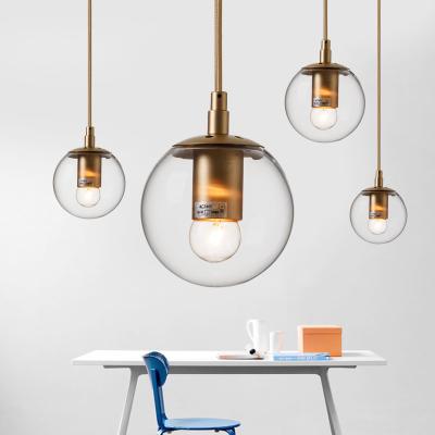 China Nordic Gold Magic Beans Pendant Lamps Klaes Minimalist Bowl Shaped Classy Glass Pendant Light(WH-AP-319) for sale