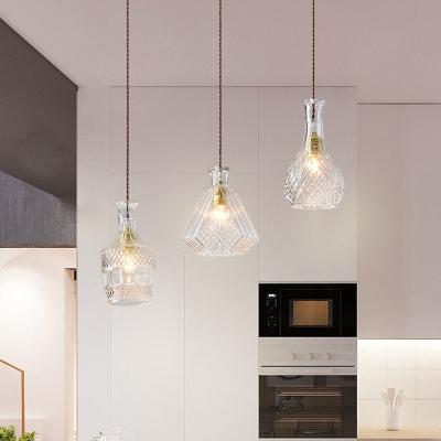 China Creative Retro Pendant Light For Bar Living Room Bedroom Freya Classic Elegant Carved Glass Pendant Light(WH-AP-321) for sale