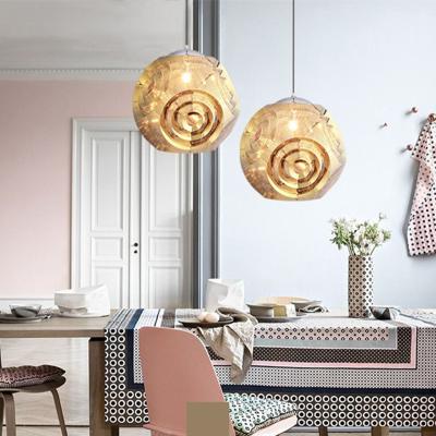 China Postmodern minimalist Pendant Light stainless steel romantic Modern Metal Grill Orbicular Pendant Light(WH-AP-323) for sale