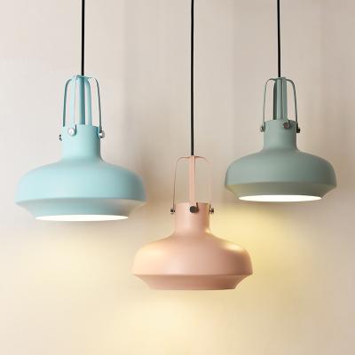 China modern led iron pendant lights kitchen bar living room Ranveig Nordic Pendant Light In Pastel Colors(WH-AP-335) for sale