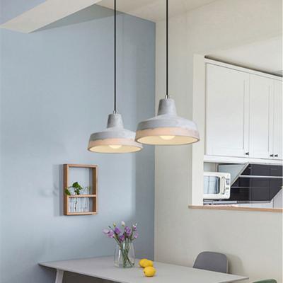 China Industrial Pendant Light Dining room Bar Parlor Loft Deco E27 Natanael Modern Cone Cement Pendant Light(WH-AP-337) for sale