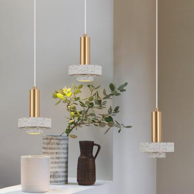 China Modern Pink Pendant lights Dining room Loft Deco Jannik Terrazzo Print Stone Pendant Light(WH-AP-342) for sale