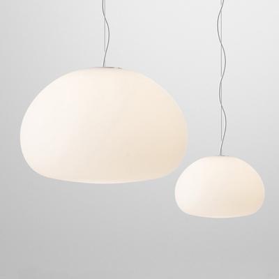 China Nordic Pendant Light Minimalist White Restaurant Halfdan White Frosted Glass Pendant Light(WH-AP-343) for sale