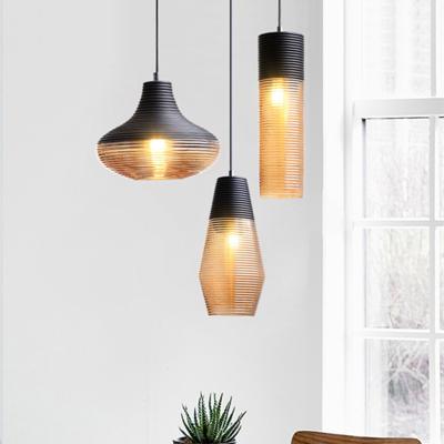 China Nordic E27 pendant lamp simple coffee personality Gerd Gorgeous Glass Modern Pendant Light(WH-AP-344) for sale