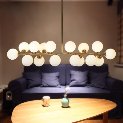 China Gold Pendant Light Living Room Decor G4 Bulb Adorabelle Molecular Design Multi Ball Chandelier Pendant Light(WH-AP-356) for sale