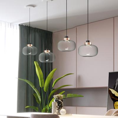 China Modern Home Loft Pendant Light Decor Nordic Bedroom Bjarke Modern Attractive Glass Pendant Light(WH-AP-347) for sale