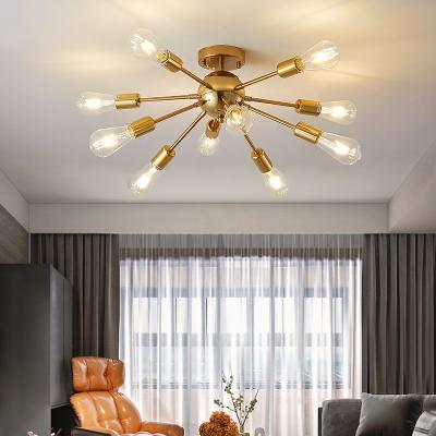 China Nordic black Chandeliers LED 10 Lights For Simple Household Indoor sputnik chandelier(WH-VP-57) for sale