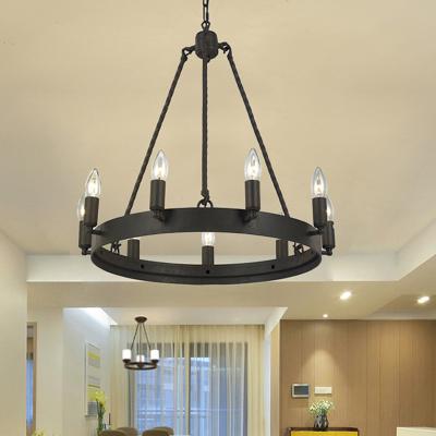 China Vintage Chandelier Loft For Living Room Bedroom Kitchen Indoor LED Nordic Retro iron chandelier(WH-VP-80) for sale