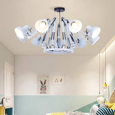 China LED black spider chandelier Long Lighting Loft Living Room dining room Industrial chandelier(WH-VP-84) for sale