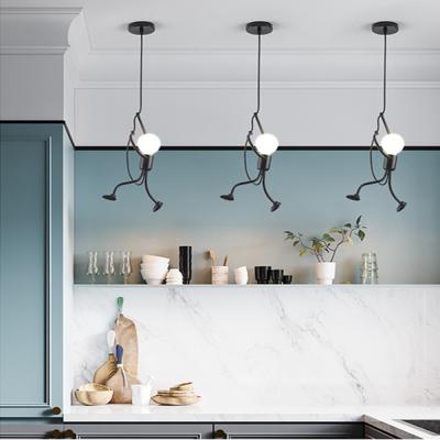 China little man climbing pendant light iron people lights pandant lamps for kid children room cord pendant light(WH-VP-91) for sale