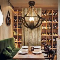 China Vintage Loft  Rope Pendant Lamp Restaurant Cafe Light Salon industrial pendent lamp(WH-VP-117) for sale
