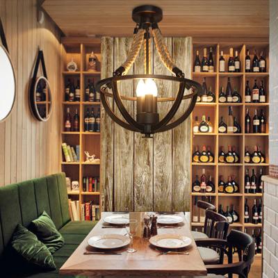 China Vintage Loft  Rope Pendant Lamp Restaurant Cafe Light Salon industrial pendent lamp(WH-VP-117) for sale