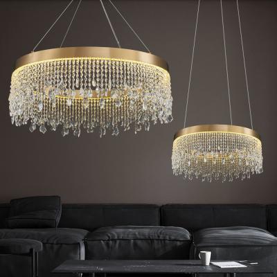 China Modern oval crystal chandelier Crystal Light Kitchen Fixture Led Modern Home Decor Staircase Lighting(WH-CY-168) for sale