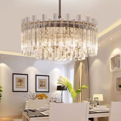 China Modern Round LED Light Chandelier Luxury Clear Crystal Lampshade kitchen chandelier(WH-CY-178) for sale