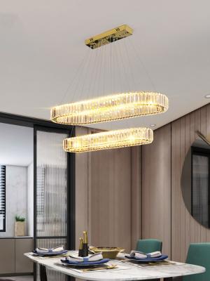 China Gold kitchen chandelier for living room modern oval crystal chandelier(WH-CY-183) for sale