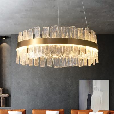 China Led chandelier Living room chandeliers rectangular Kitchen fixture frosted matte glass entryway chandelier(WH-CY-195) for sale