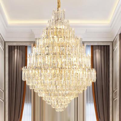 China Luxury Led Crystal Chandelier For Living Room Modern Home Decor Lobby Large Chandelier(WH-CY-220) for sale
