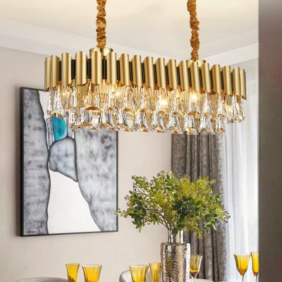 China Luxury Gold Crystal Chandelier Kitchen Led Lamp roof decoration ceiling Lamp(WH-CY-230) for sale