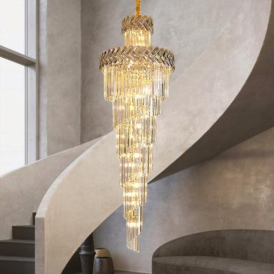 China Hall Living Room Chandelier Smoky Gray Crystal Lamps art deco style gold chandelier(WH-NC-42) for sale