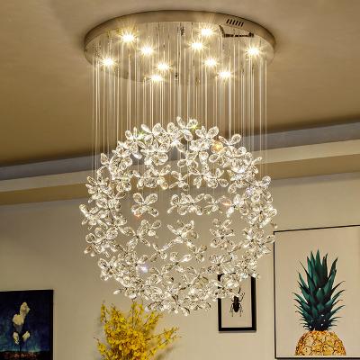 China Modern Luxury Crystal Led Ceiling Chandelier For Living Room Large Butterfly Light hanging lamp（WH-NC-51） for sale