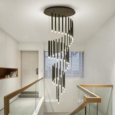 China Modern led chandelier minimalist large long tube chandelier(WH-NC-76) for sale